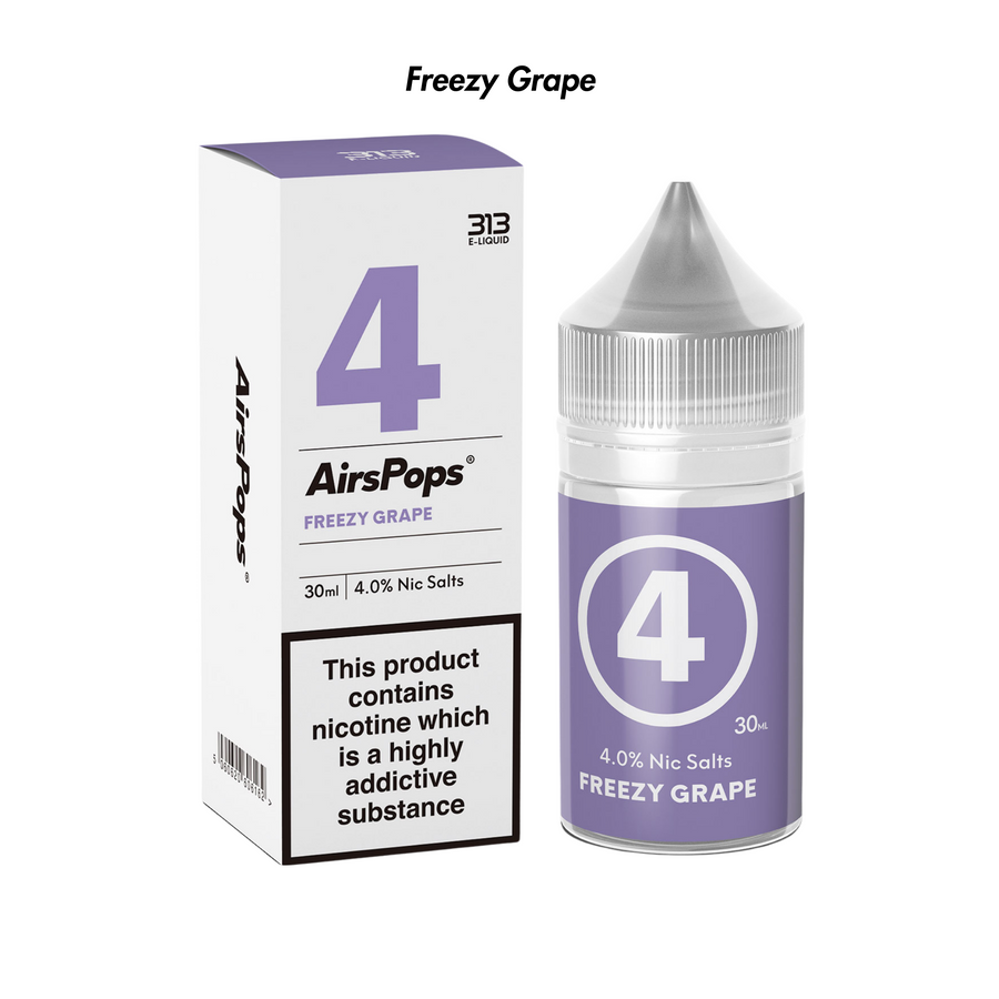 313 AirsPops E-Liquid 30ml 4.0% Bottle | Express Delivery