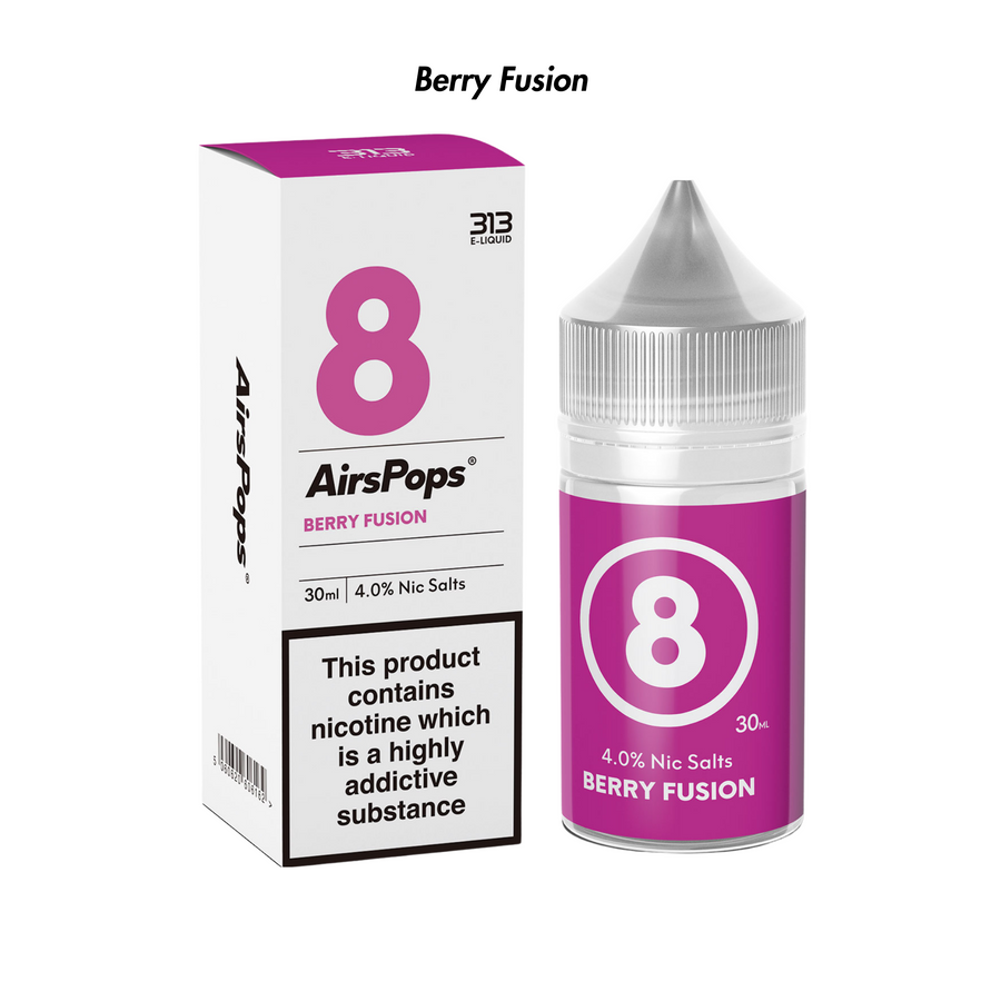 313 AirsPops E-Liquid 30ml 4.0% Bottle | Express Delivery