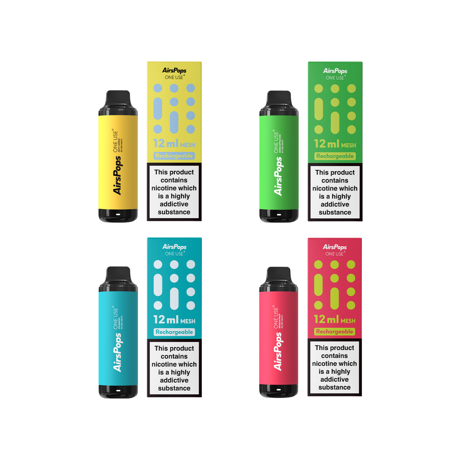 AirsPops & AirPop ONE USE Disposables | Express Delivery