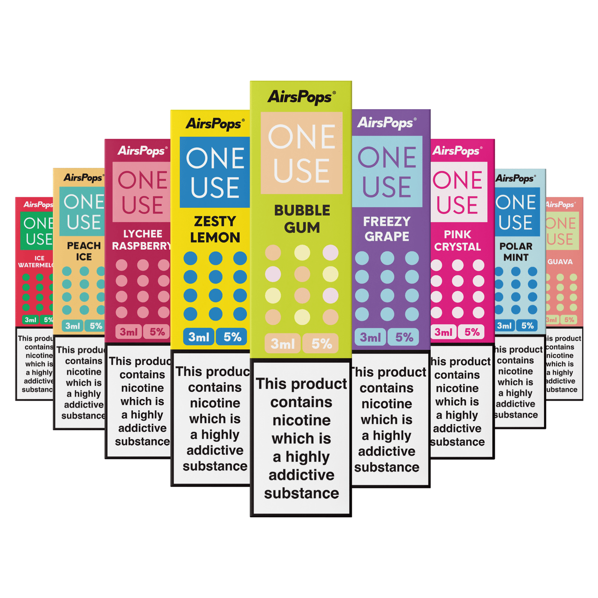 Airscream AirsPops ONE USE 3ml 800 Puffs | Express Delivery – Smoke ...