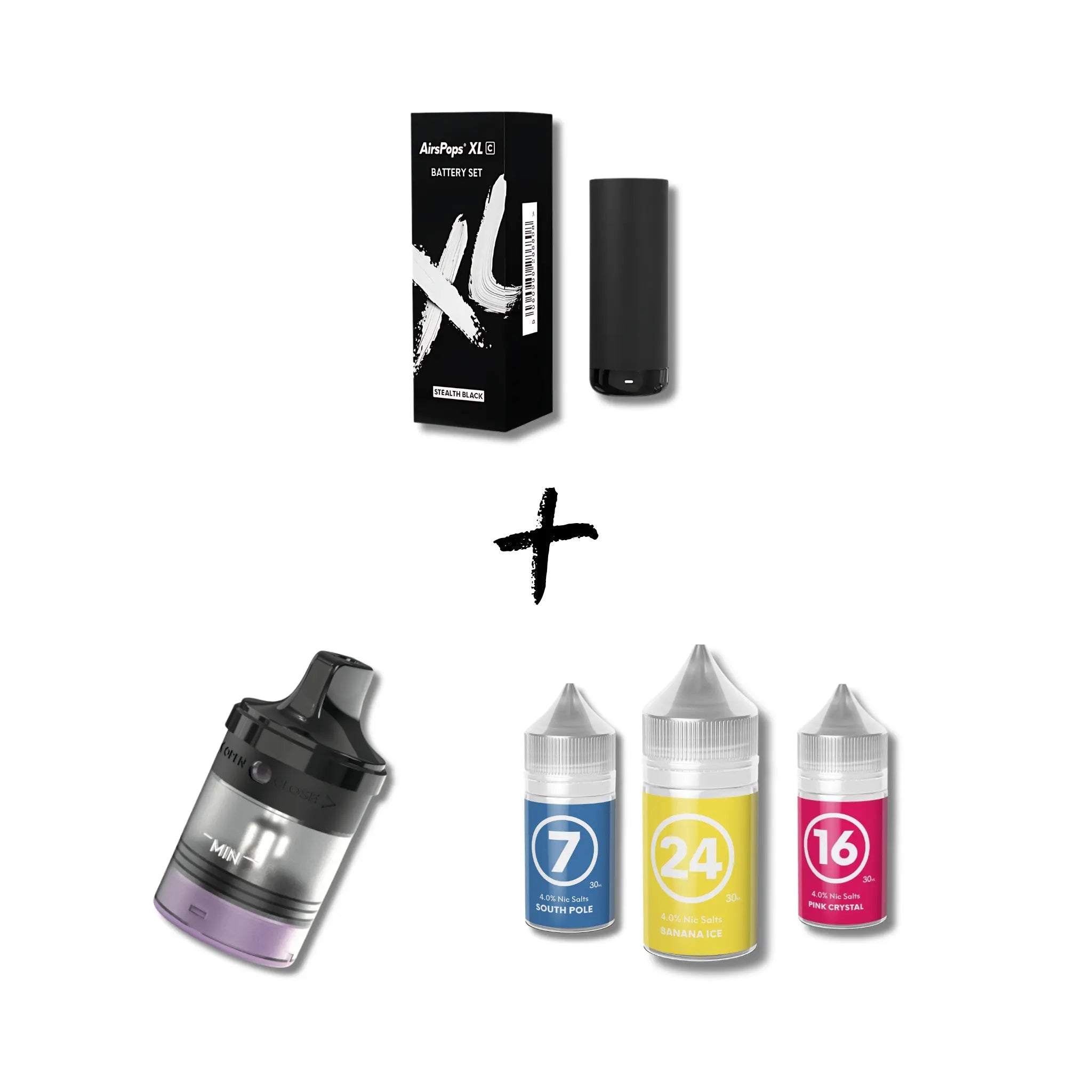 AirsPops XL, Refillable Pod, and E-Liquid | Express Delivery