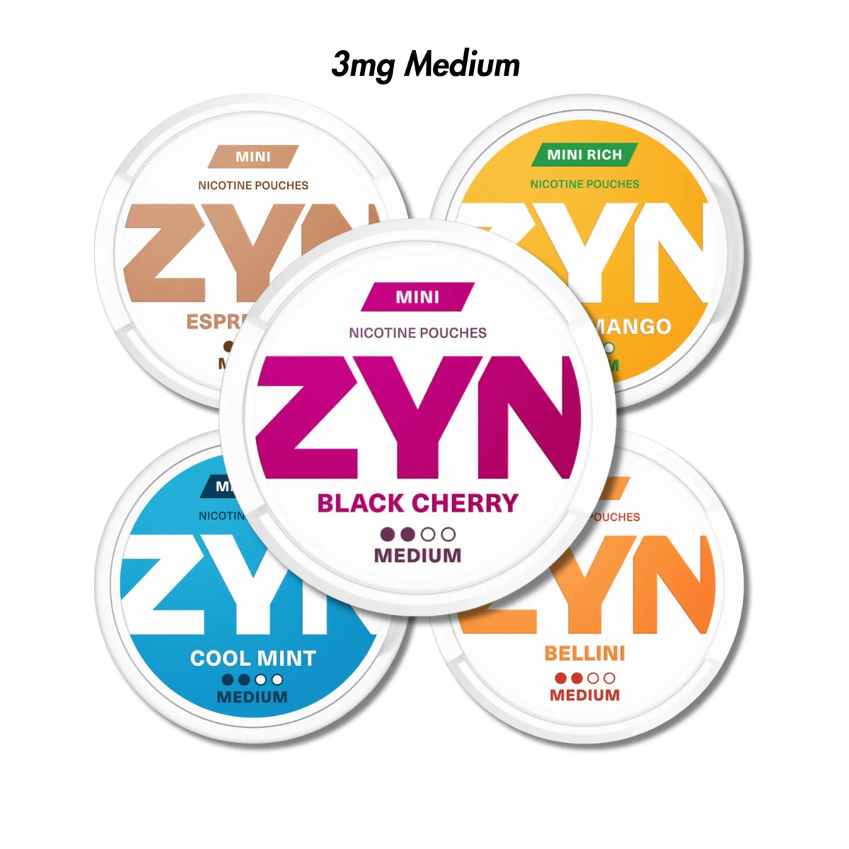 5-Pack ZYN Nicotine Pouches Medium | Express Delivery – Smoke Organic ...