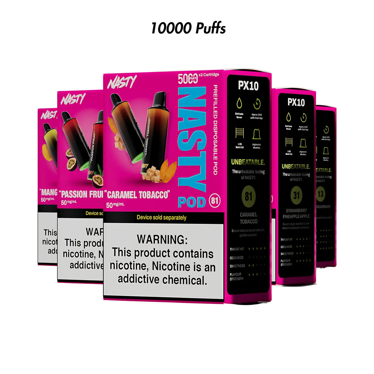 Nasty PX10 Disposable Pods 2-Pack | Express Delivery – Smoke Organic ...