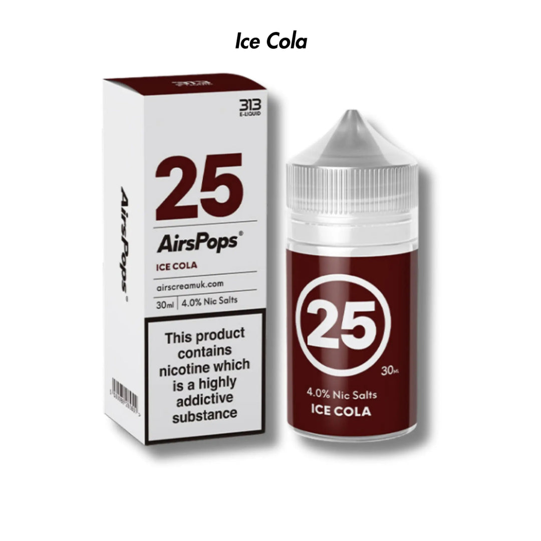 313 AirsPops E-Liquid 30ml 4.0% Bottle | Express Delivery