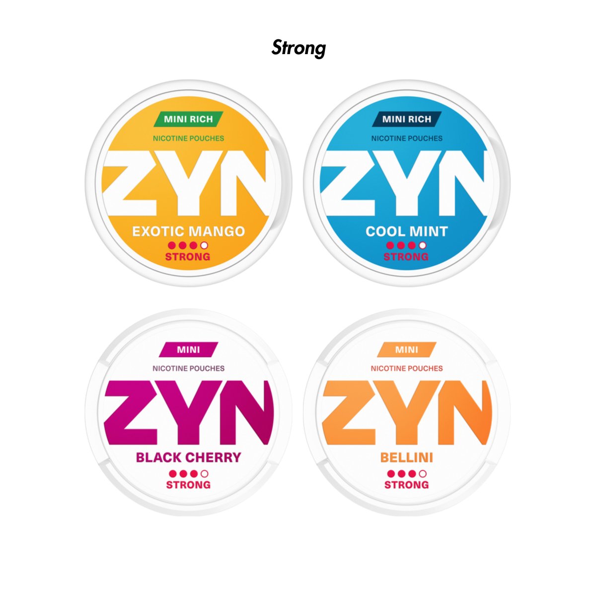 ZYN Mini Nicotine Pouches Strong | Express Delivery